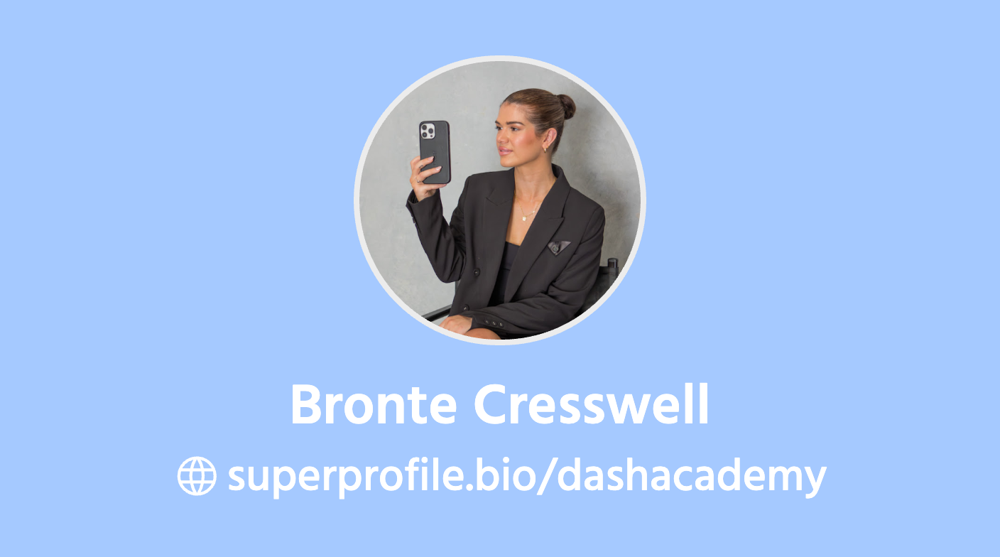 Bronte Cresswell, Dash Academy Director | SuperProfile
